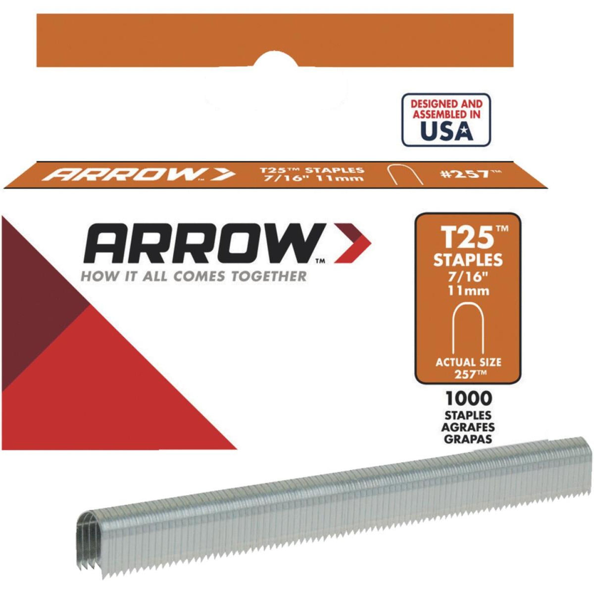 Arrow T25 Round Crown Cable Staple, 7/16 In. (1100-Pack) - Greenbush ...